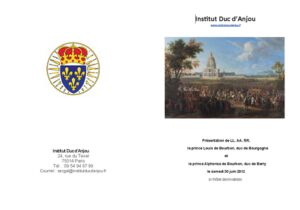 Présentation des ducs de Bourgogne et de Berry – Noblesse & Royautés