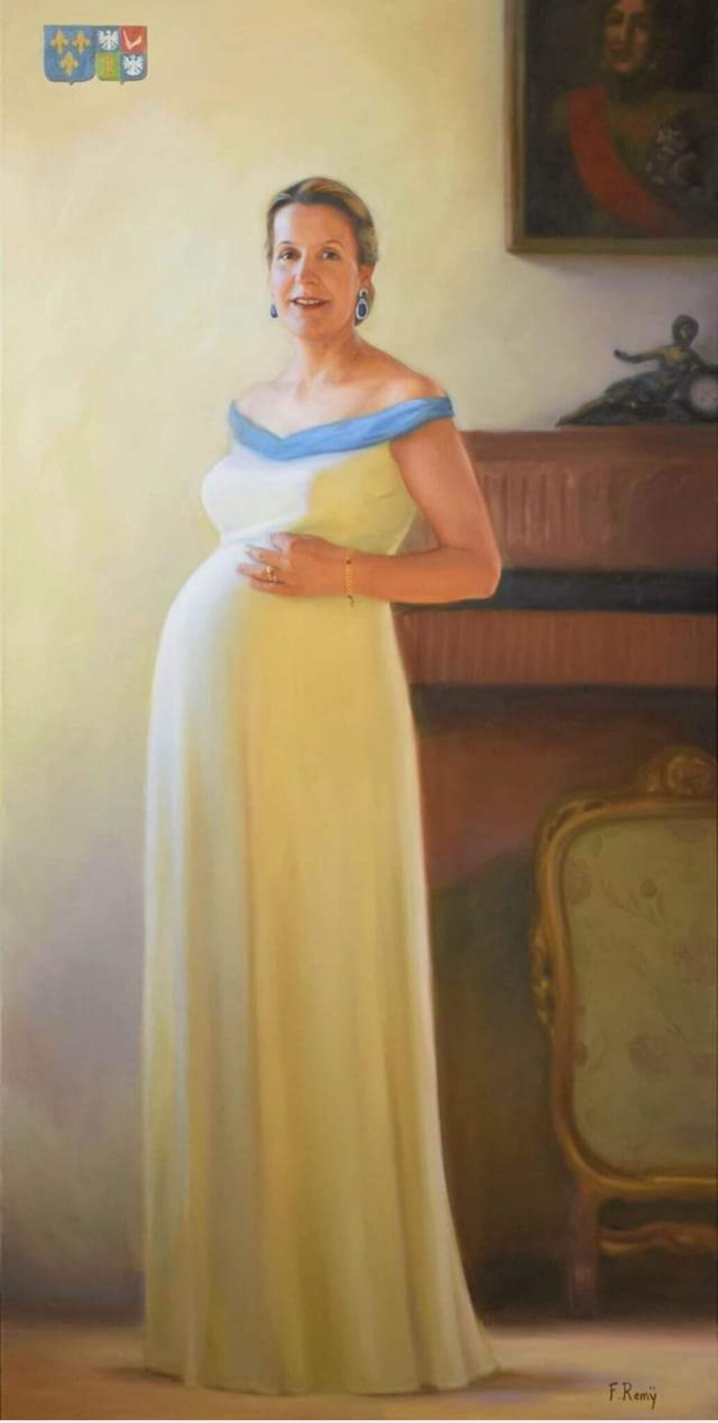 La comtesse de Paris reçoit son portrait en cadeau – Noblesse & Royautés