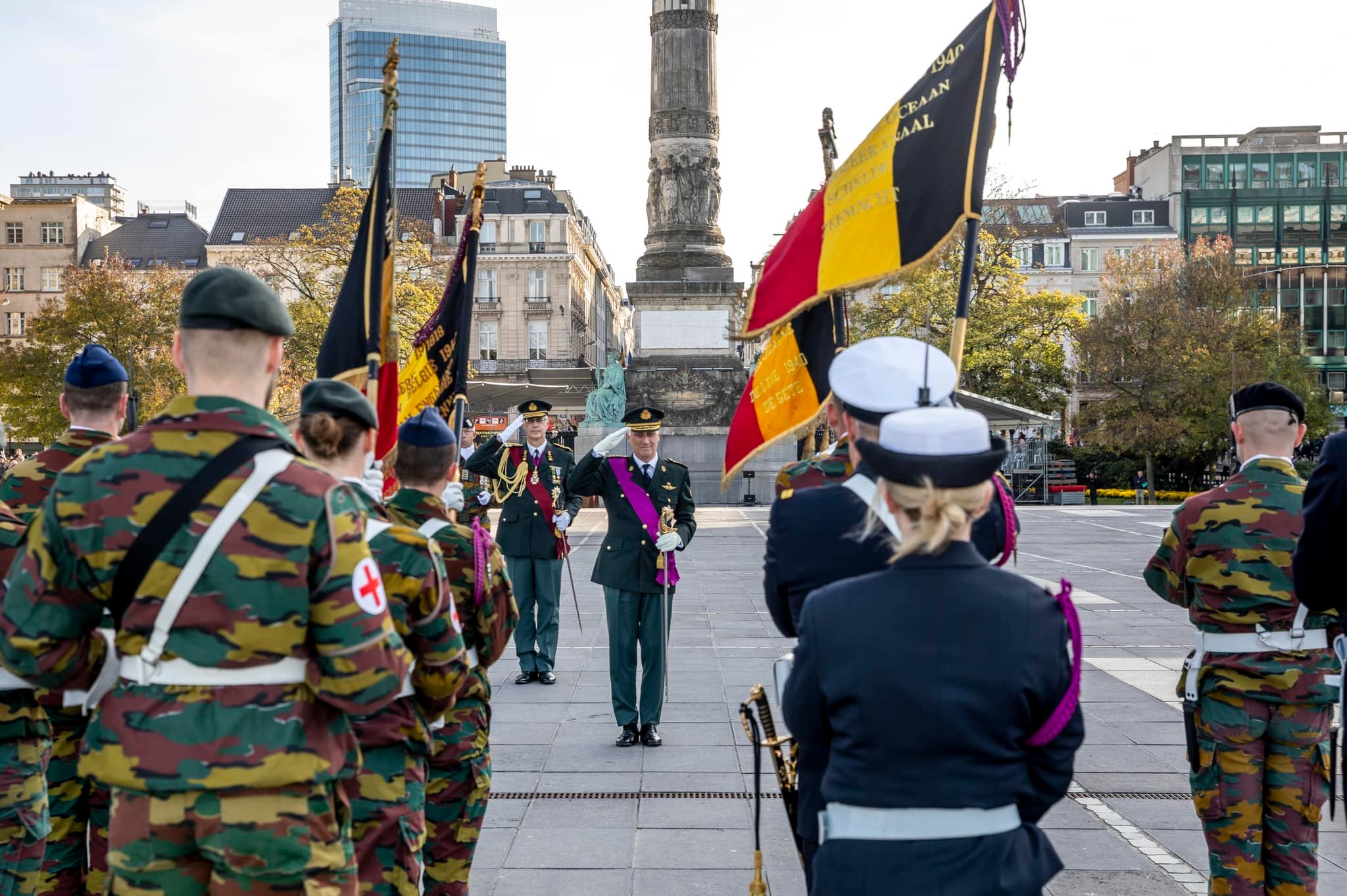 Le roi des Belges commémore l’armistice – Noblesse & Royautés