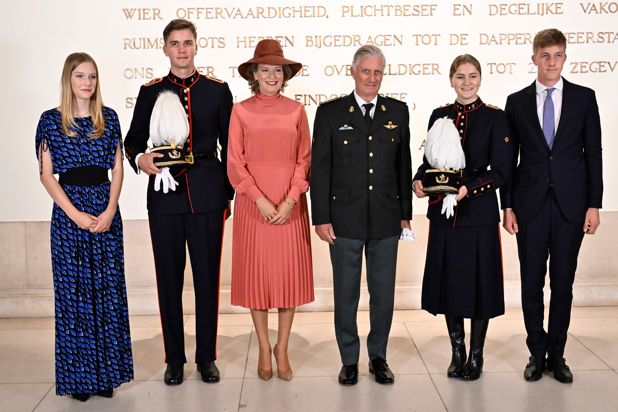 La famille royale belge à la prestation de serment de la princesse ...