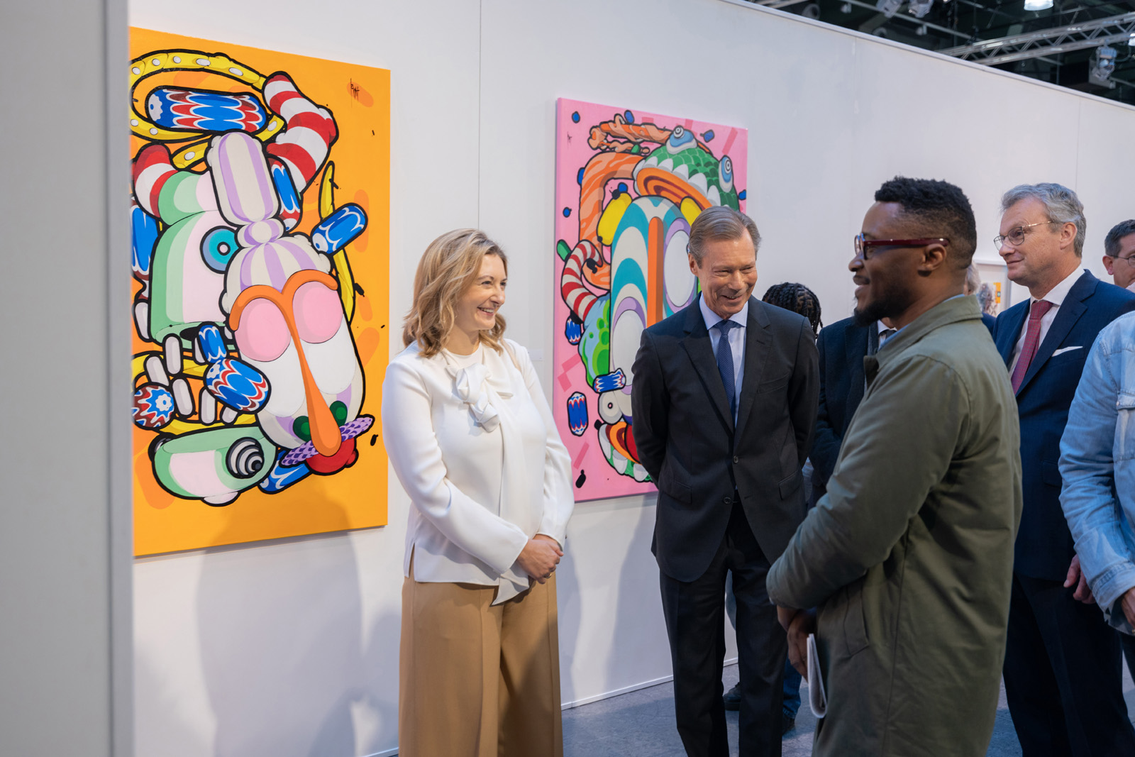 Henri et Stéphanie de Luxembourg inaugurent le Salon du Cercle ...