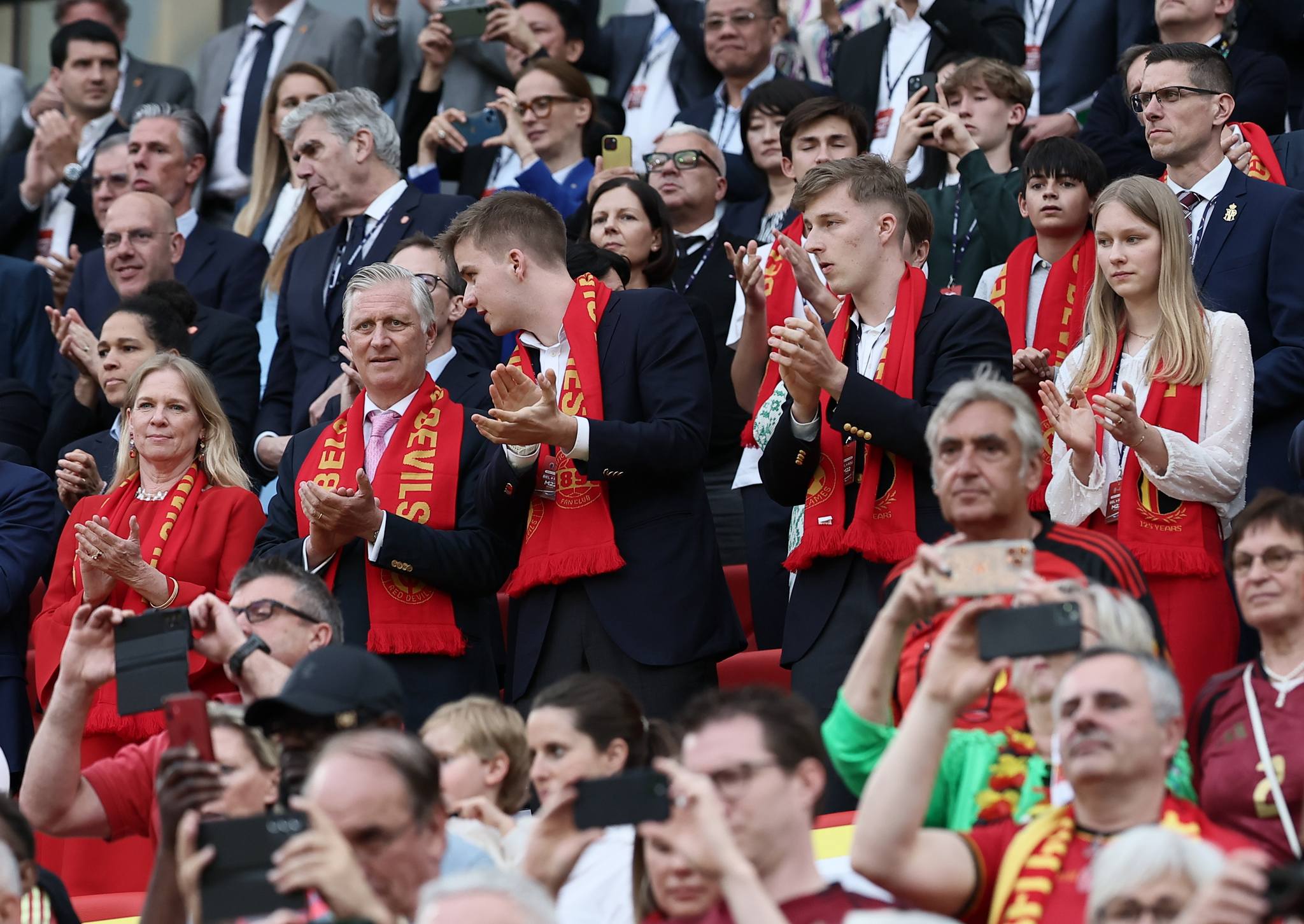 La famille royale belge à Cologne pour l’Euro 2024 – Noblesse & Royautés