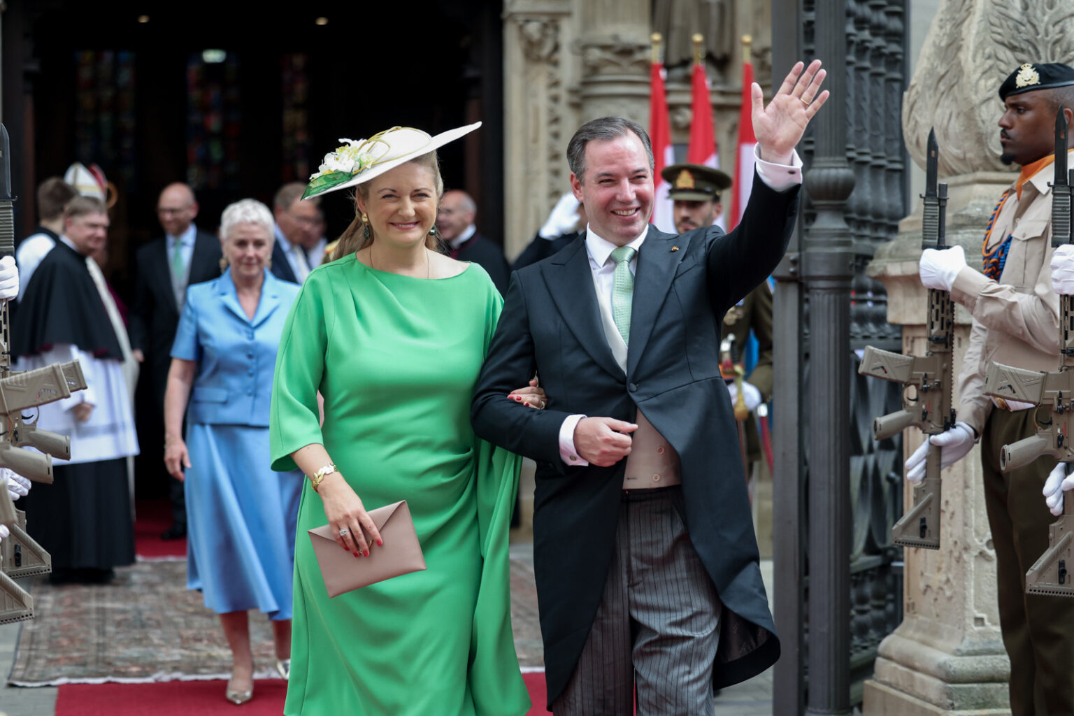 Guillaume et Stéphanie de Luxembourg : te-deum de la Fête nationale ...