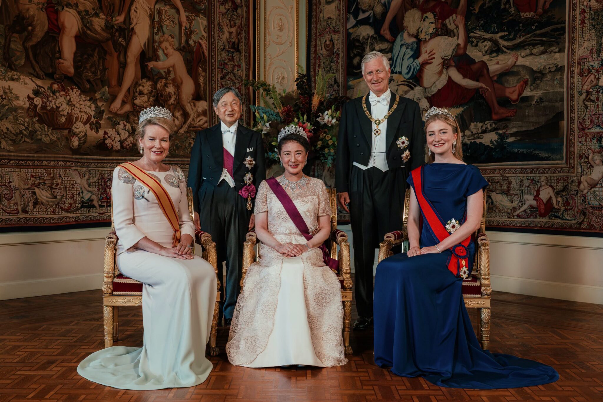 Banquet d’Etat en l’honneur du couple impérial japonais à Laeken ...